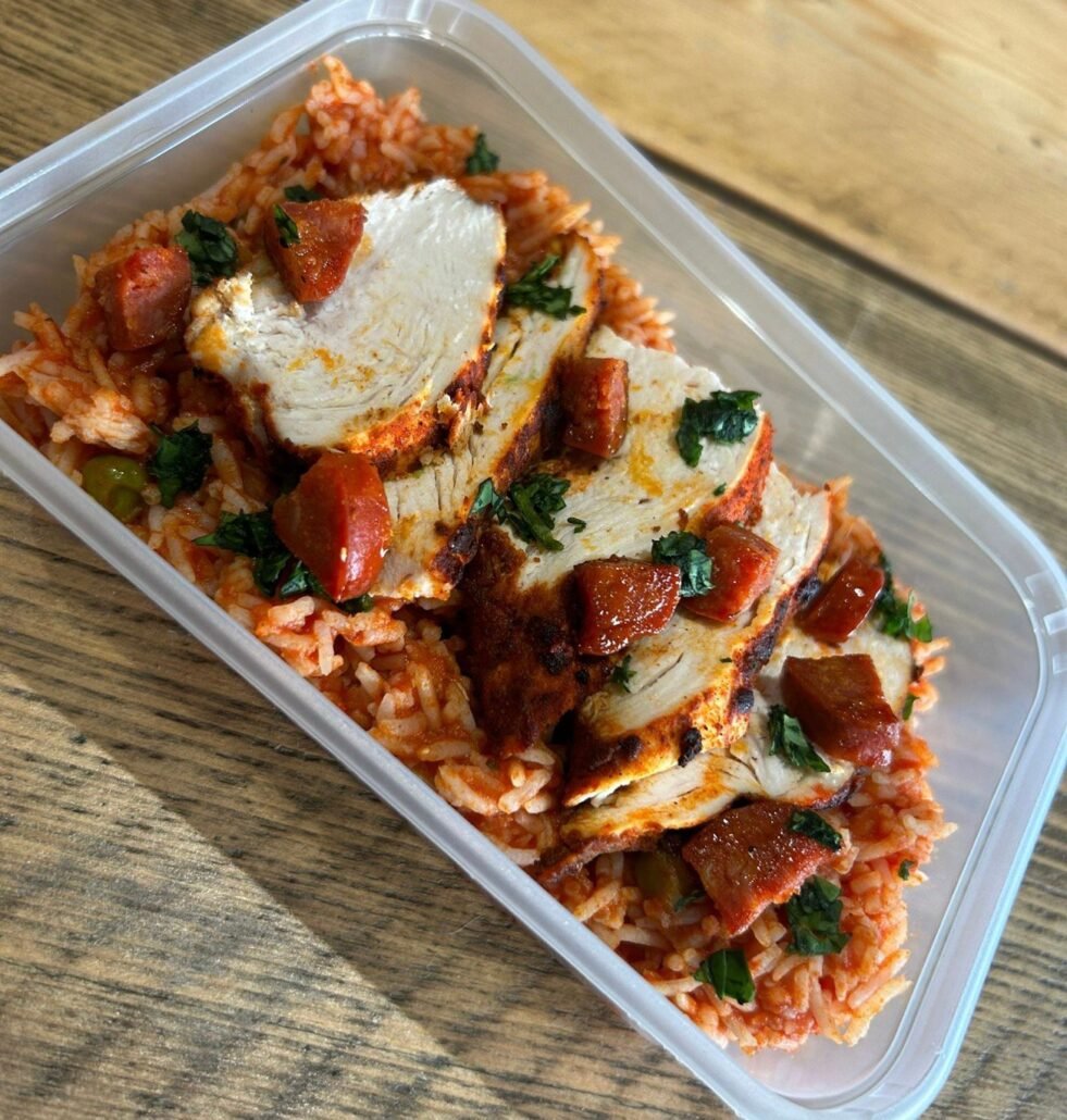 King Prawn & Chorizo Spanish Rice - Savage Kitchen